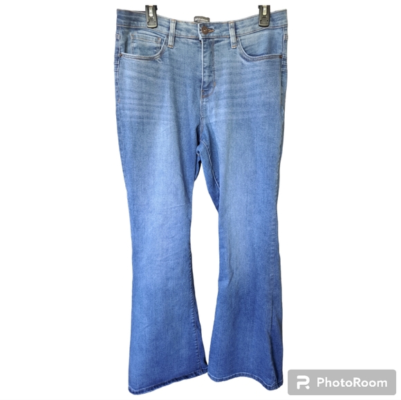 BOLD elements | Jeans | Bold Elements Cut To Curve Wide Leg Blue Jeans ...